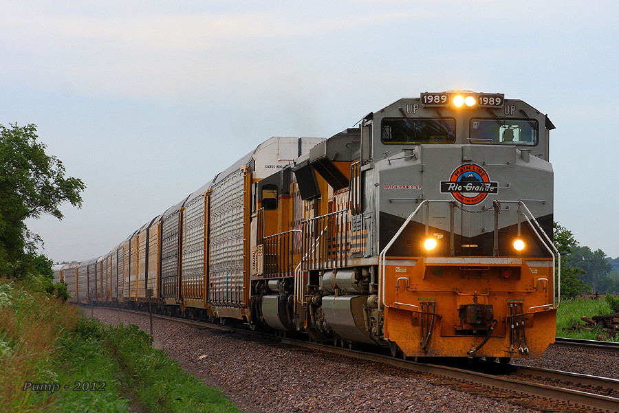 Westbound UP Auto Train
